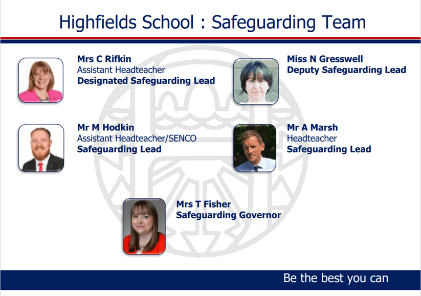 Safeguarding Team - Highfields School